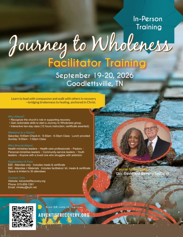 Recovery Ministries Training, September 2026 – Health Ministries